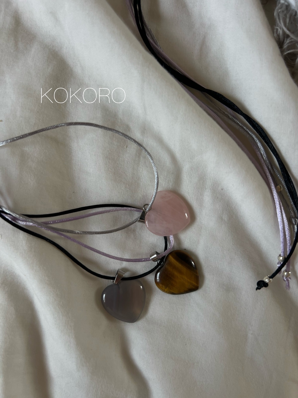 "KOKORO"satincord necklace | NURAPI
