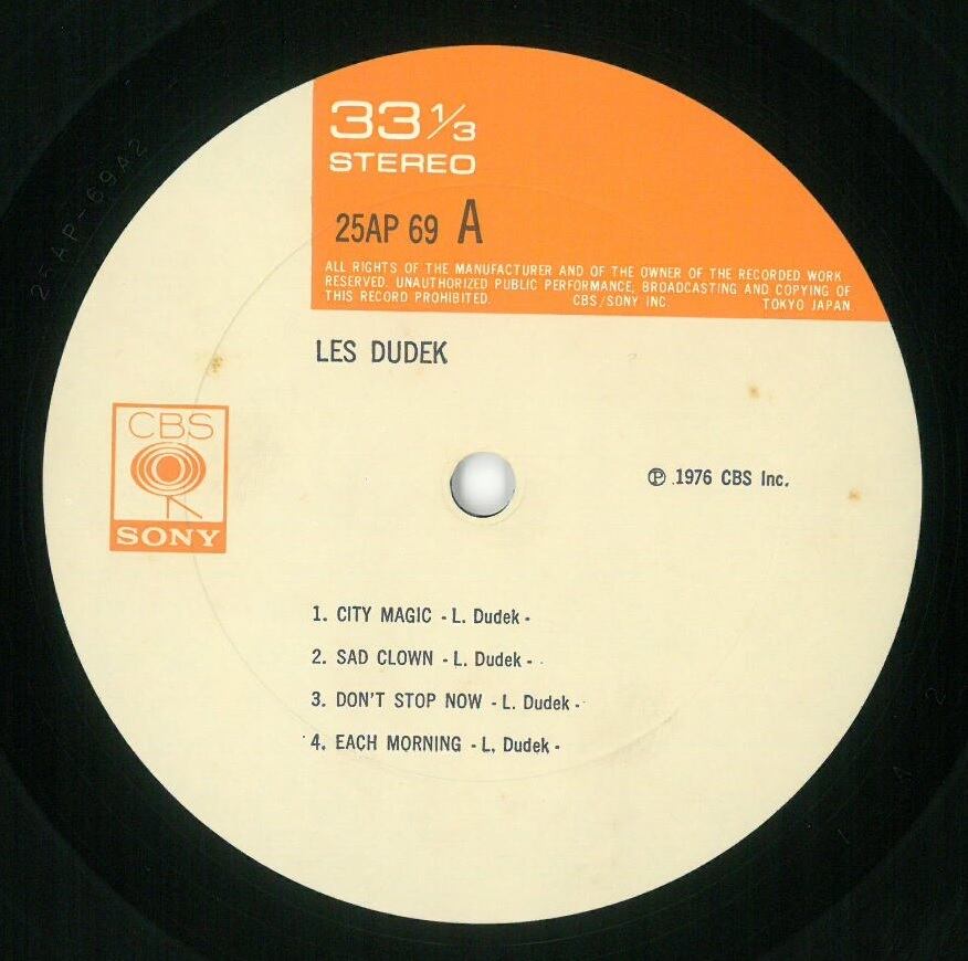 LES DUDEK / LES DUDEK (LP) 日本盤 | 弦曲堂 Americana music ・ Vinyl record ...