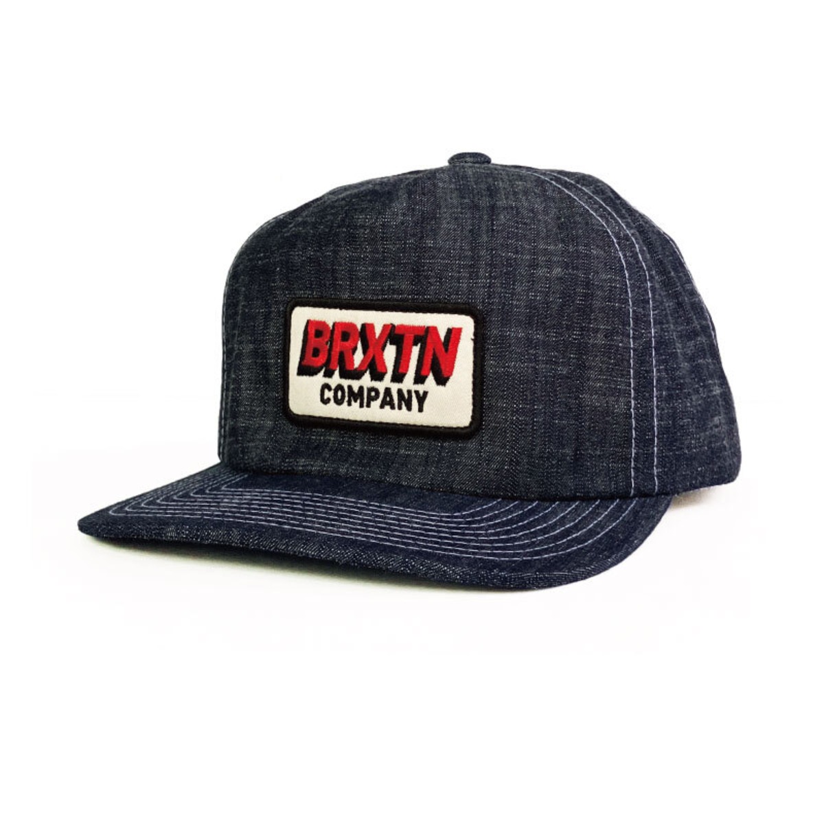 Brixton ブリクストン キャップ デニム トラッカーキャップ トラックキャップ ワッペン 企業 カンパニー インディゴ 濃紺 ...