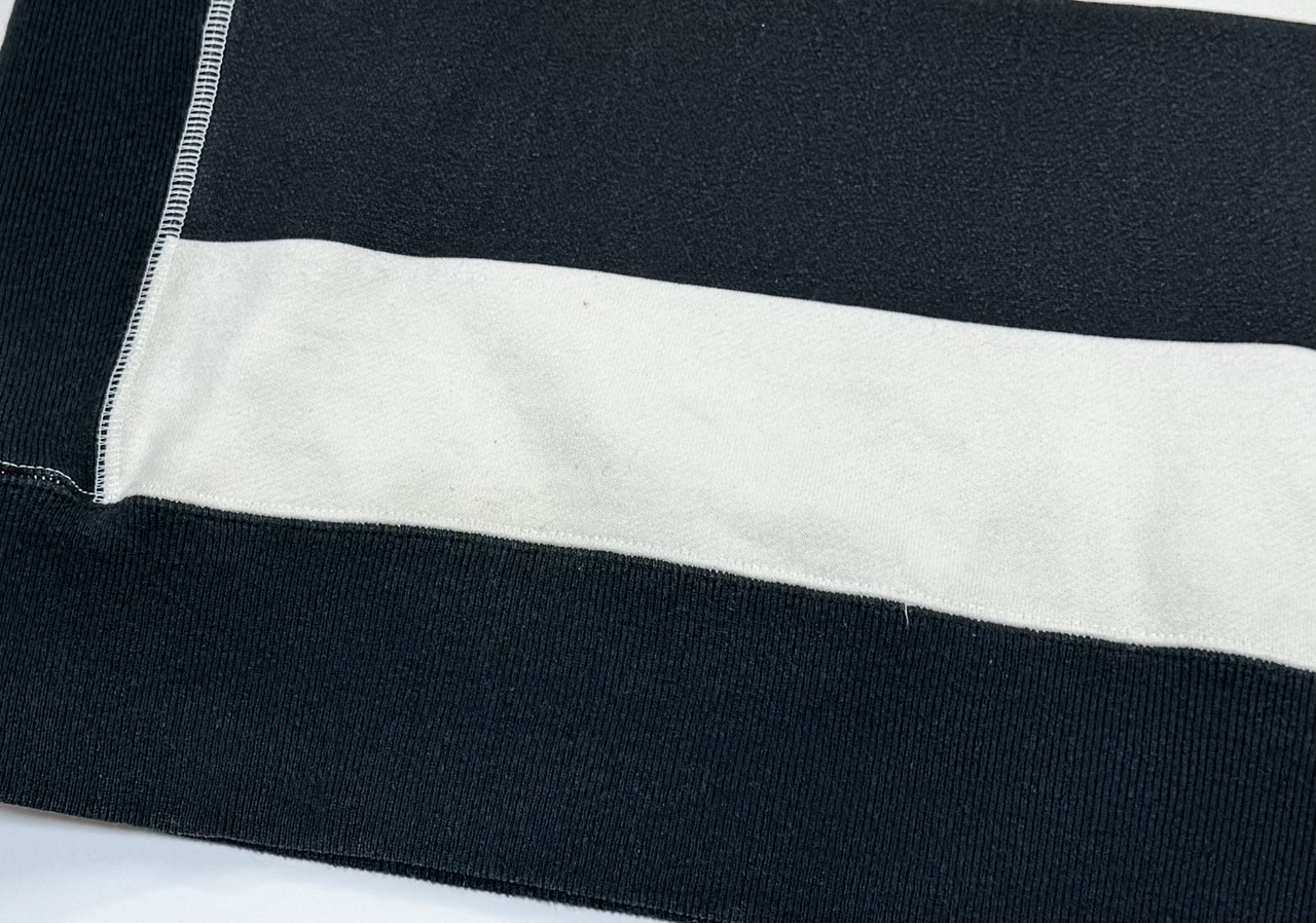 90’s GOODENOUGH HALF ZIP BORDER SWEATSHIRT ( Black ) | Daily Dress Market