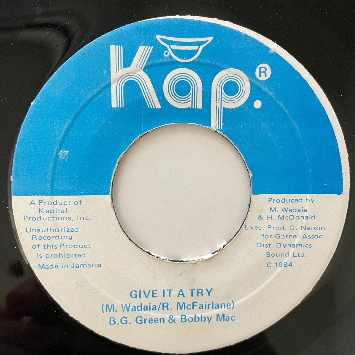 B.G. Green, Bobby Mac - Give It A Try【7-20863】 | Jamaican Soul