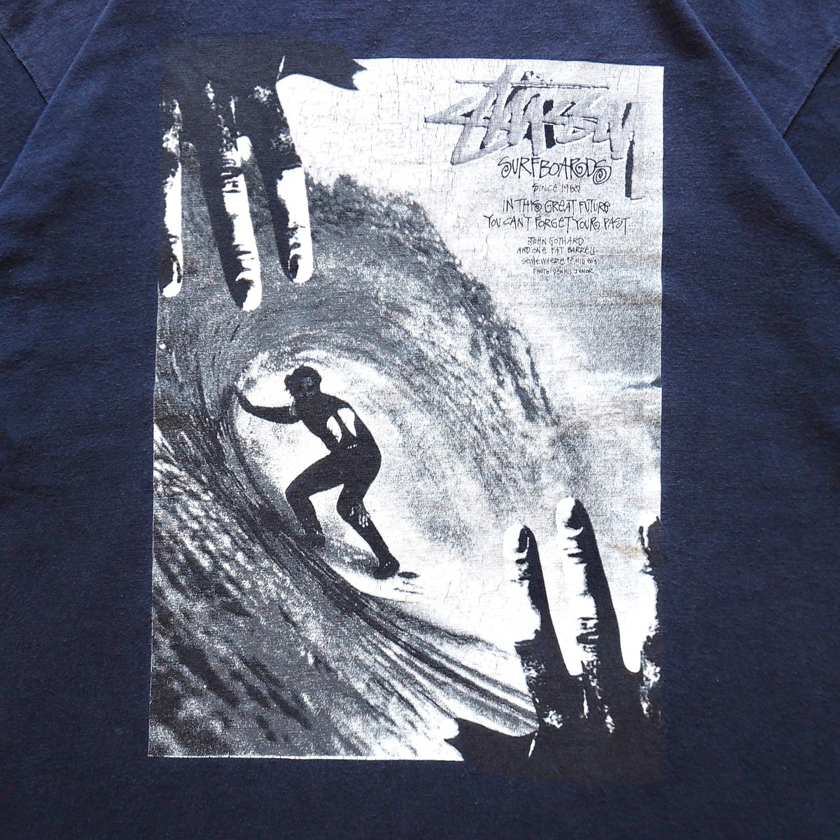 00s "OLD STUSSY" Surf Desined Photo S/S Tee | Aevum