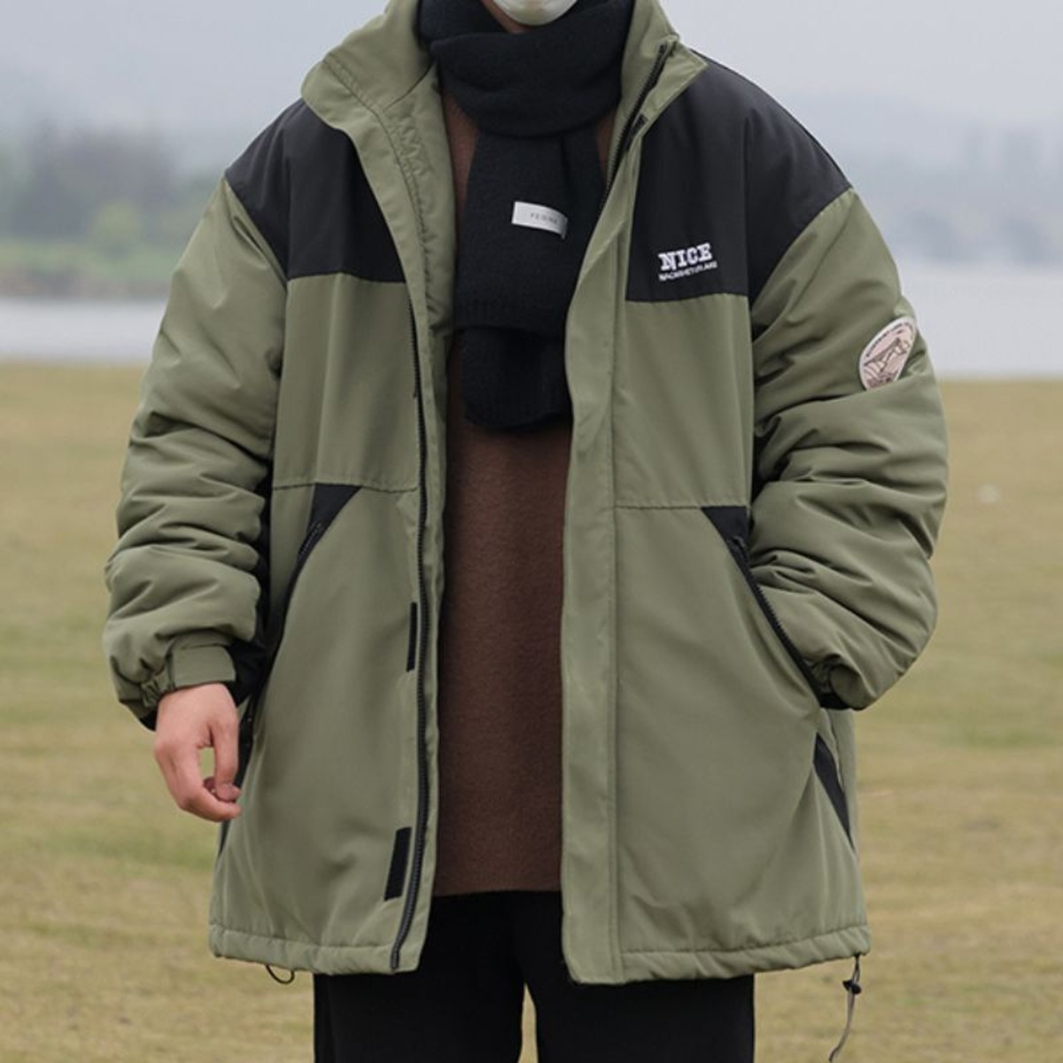 Contrast color jacket M11781 | Monoqlo+