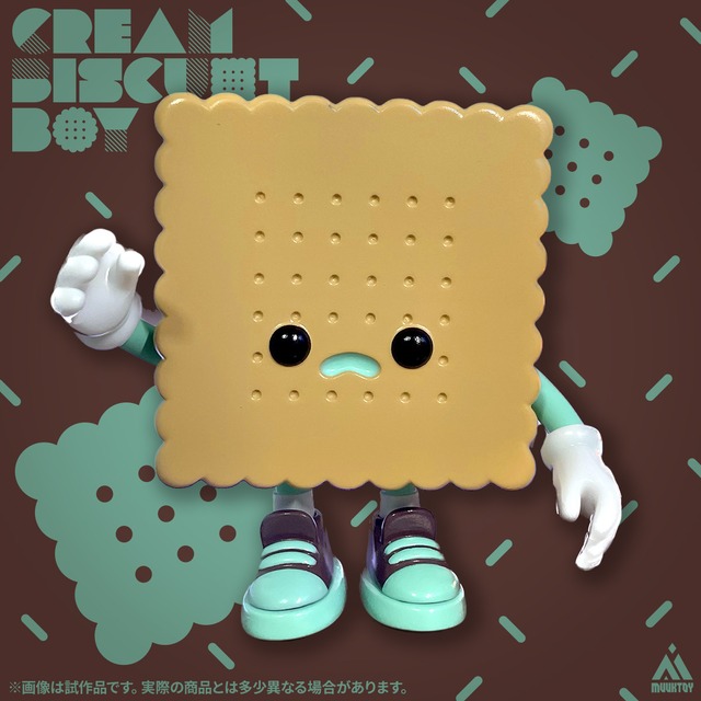 ソフビ製フィギュア クリームビスケットボーイ スクエア SOFVI CREAM BISCUITBOY SQUARE | MUUKTOY