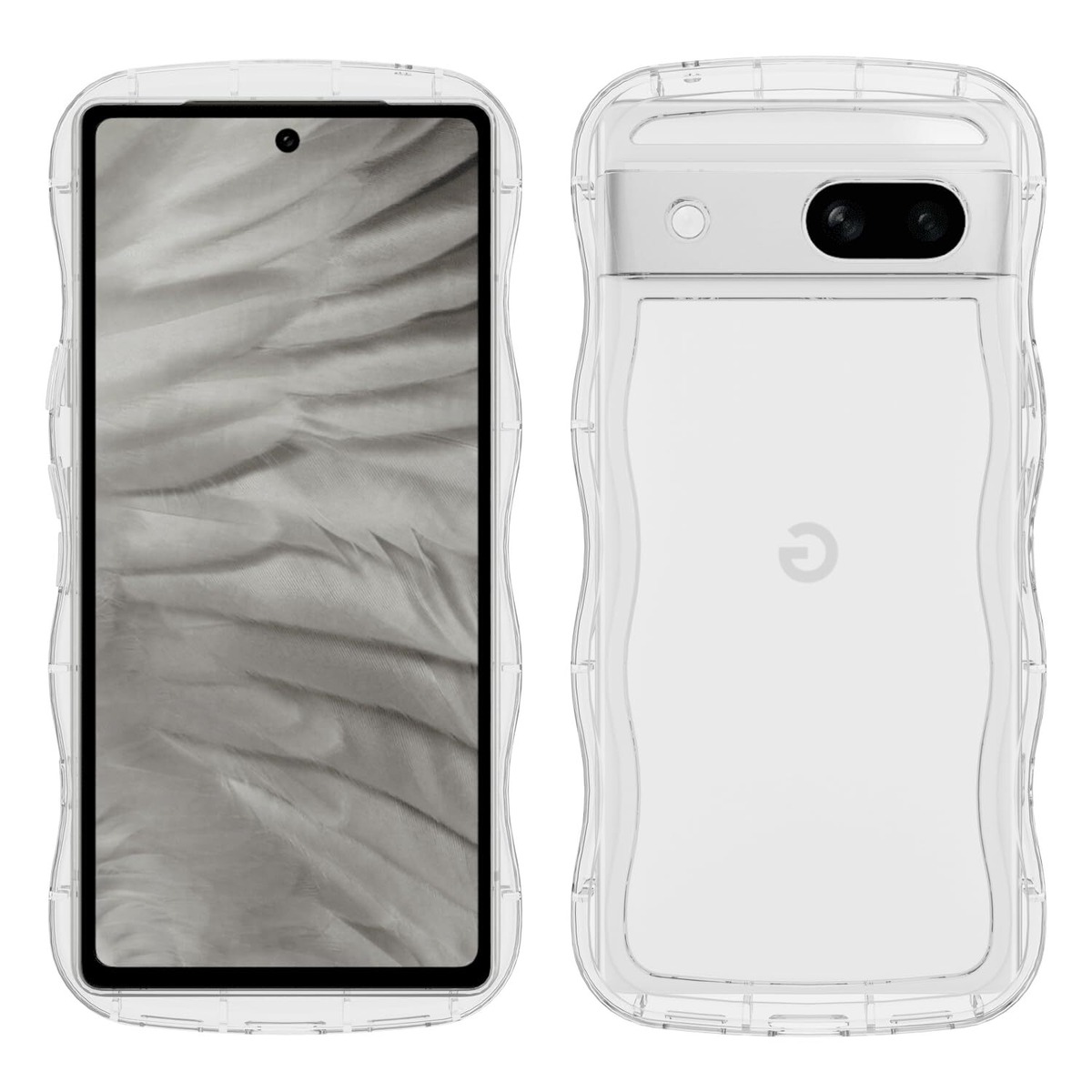 【Newnugds】Google Pixel6A ケース 韓国 おしゃれ シンプル 波状エッジ ピクセル6A ソフト TPU うねうね 純透明 創意 超軽量 薄型 スマホケース 黄ばみなし ...