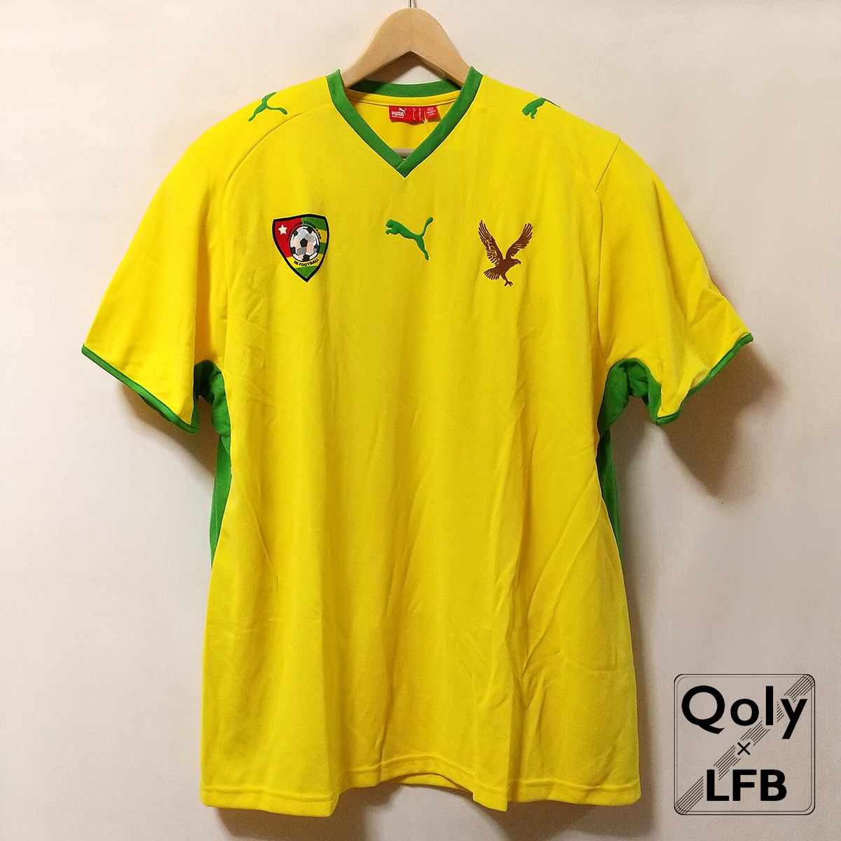 トーゴ代表 2008 Puma ホーム半袖 ユニフォーム（インポートXL） | Qoly × LFB Vintage