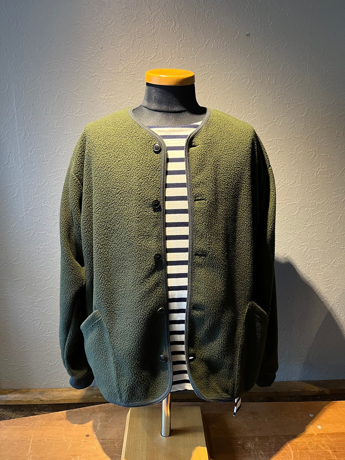 POLARTEC（ポーラテック）Thermal Proボア ノーカラーARMYジャケット(Audience) | commence