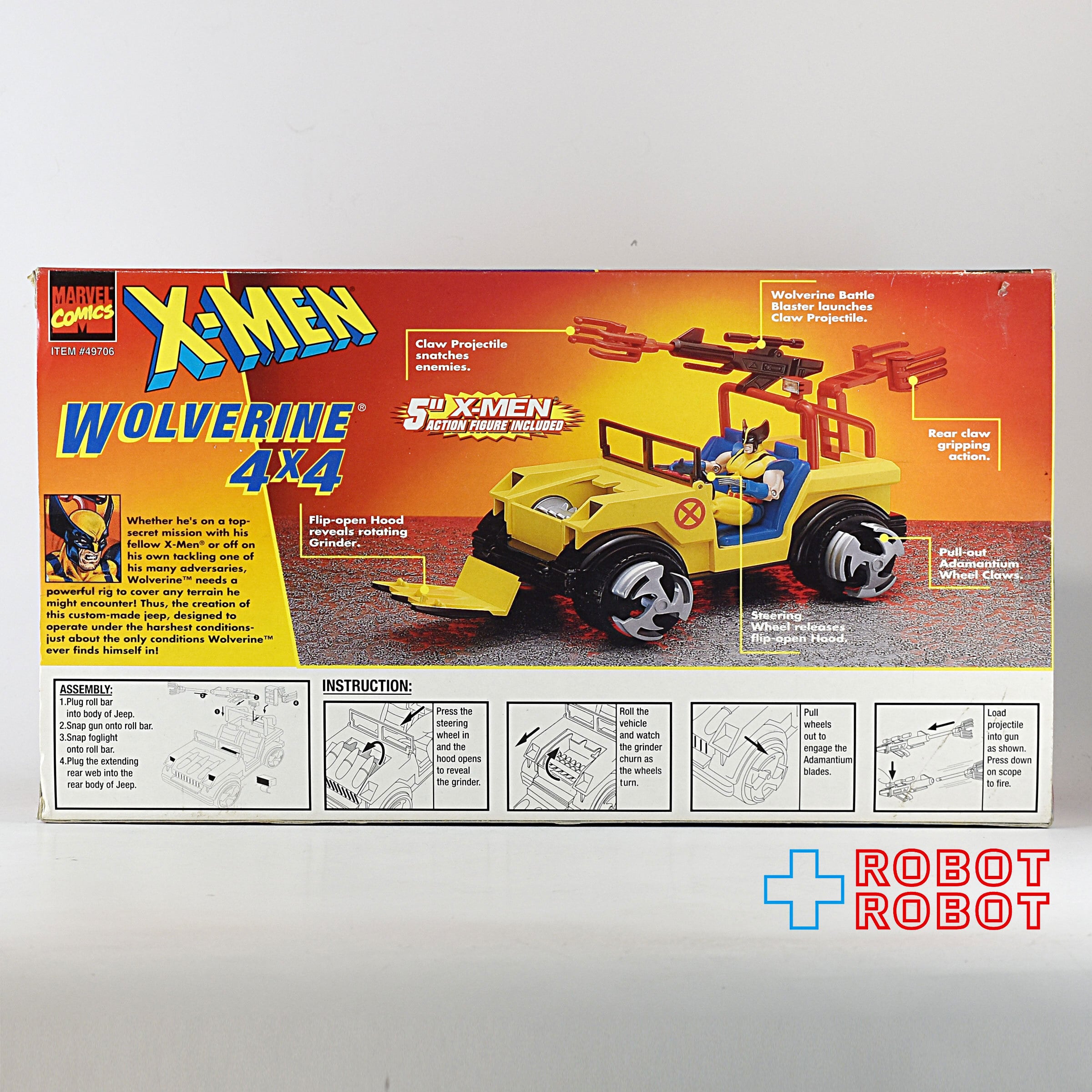 トイビズ X-MEN エックスメン ウルヴァリン 4 X 4 w/ 5インチ ウルヴァリン アクションフィギュア 未開封 | ROBOTROBOT