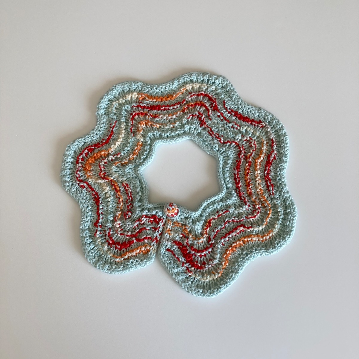 baby&kids // wave collar //sky//M | pitoh