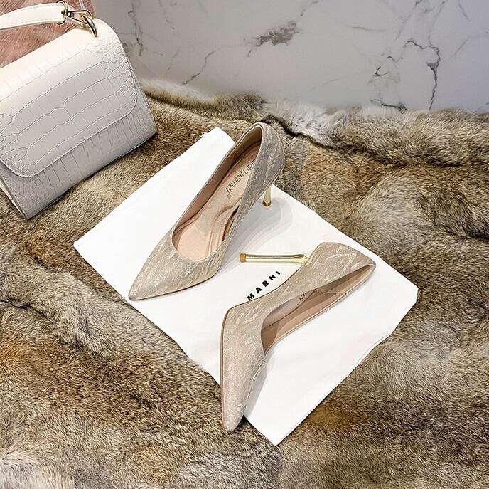 グリッターハイヒールパンプス C-21344 | nomonakisu