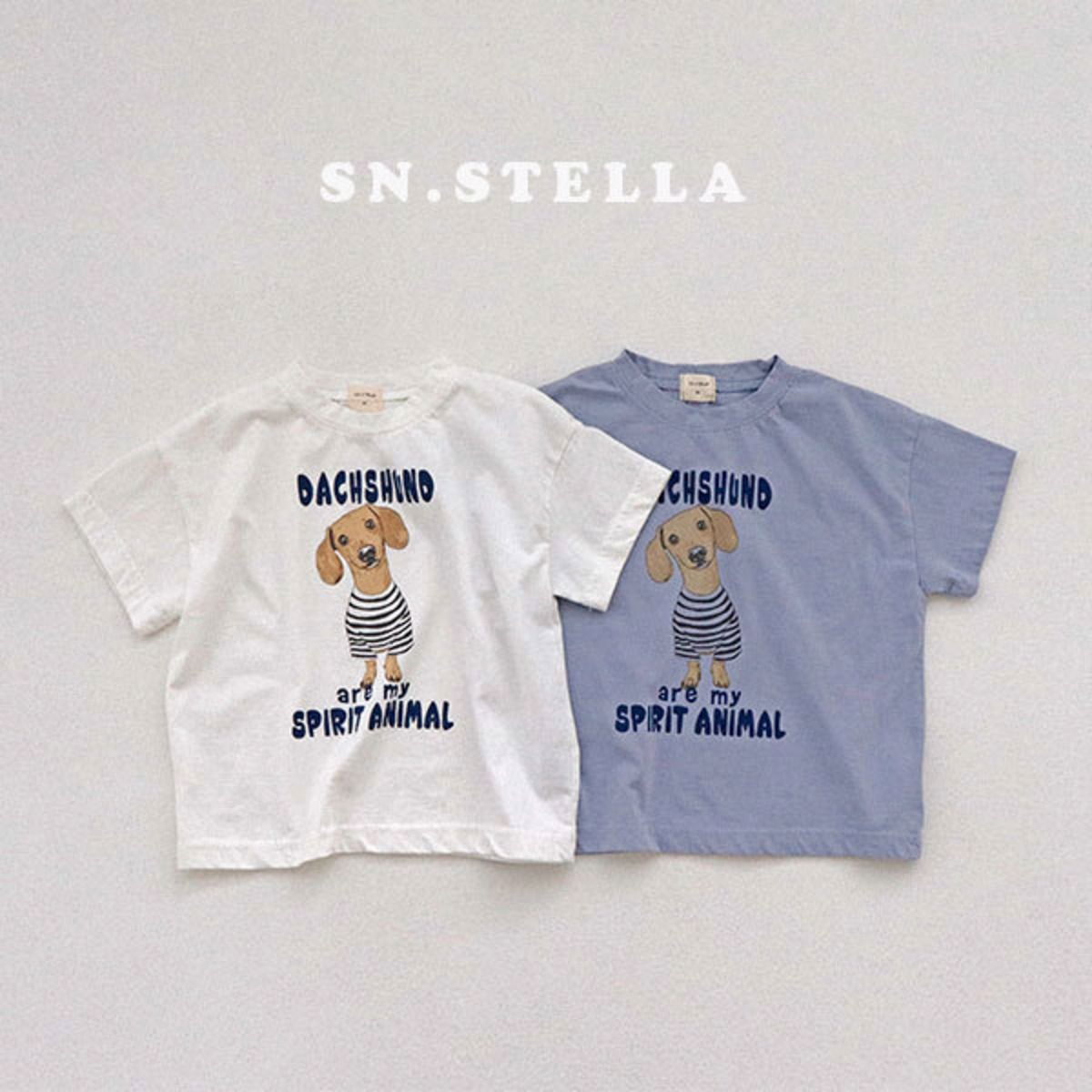 [取寄] Hund T / SN.STELLA | TURKY - シンプルデザインのナチュラル韓国子供服