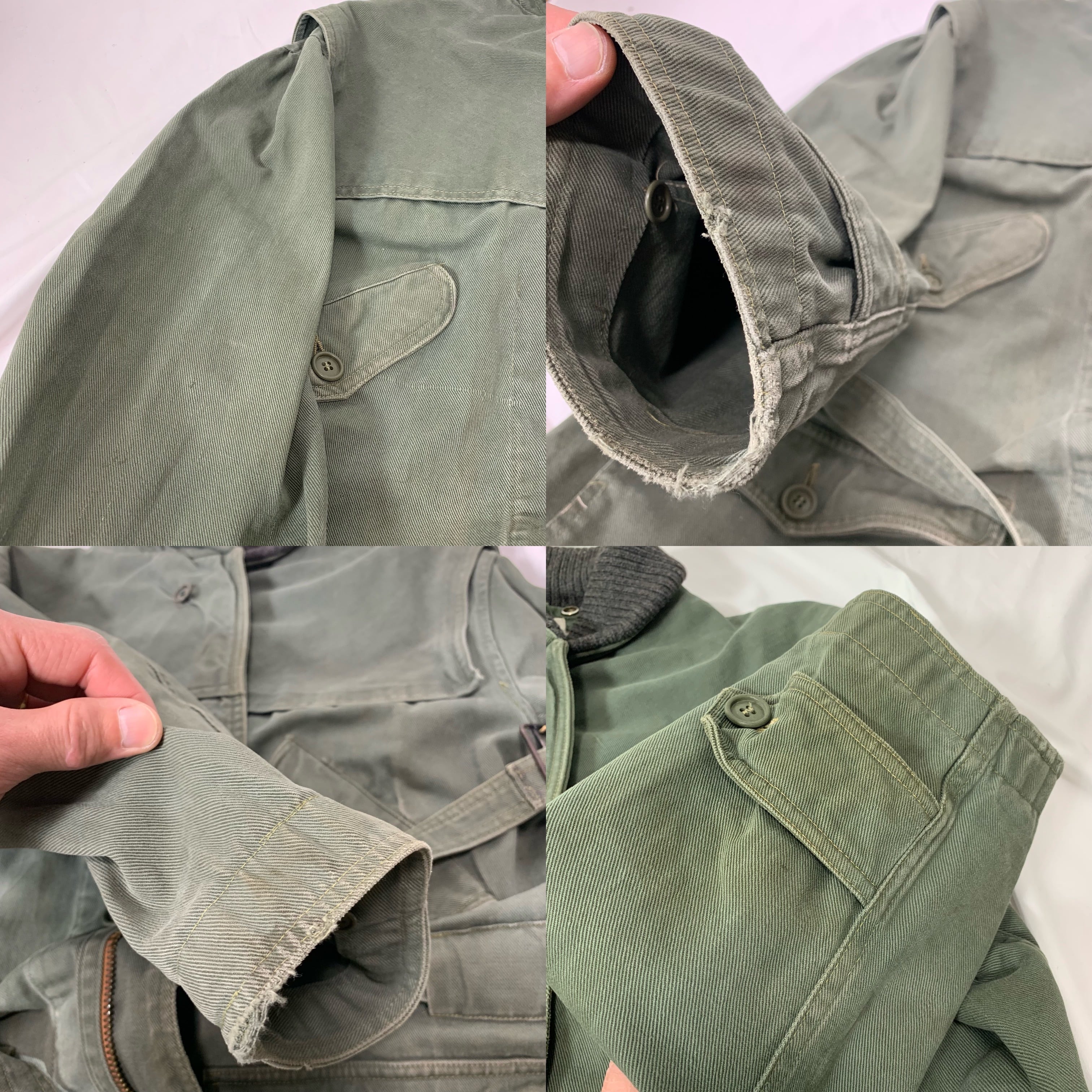 vintage 50s Military Taste Coat PRENTICE PIN LOCK ZIPPER ミリタリーテイストコート 片 ...