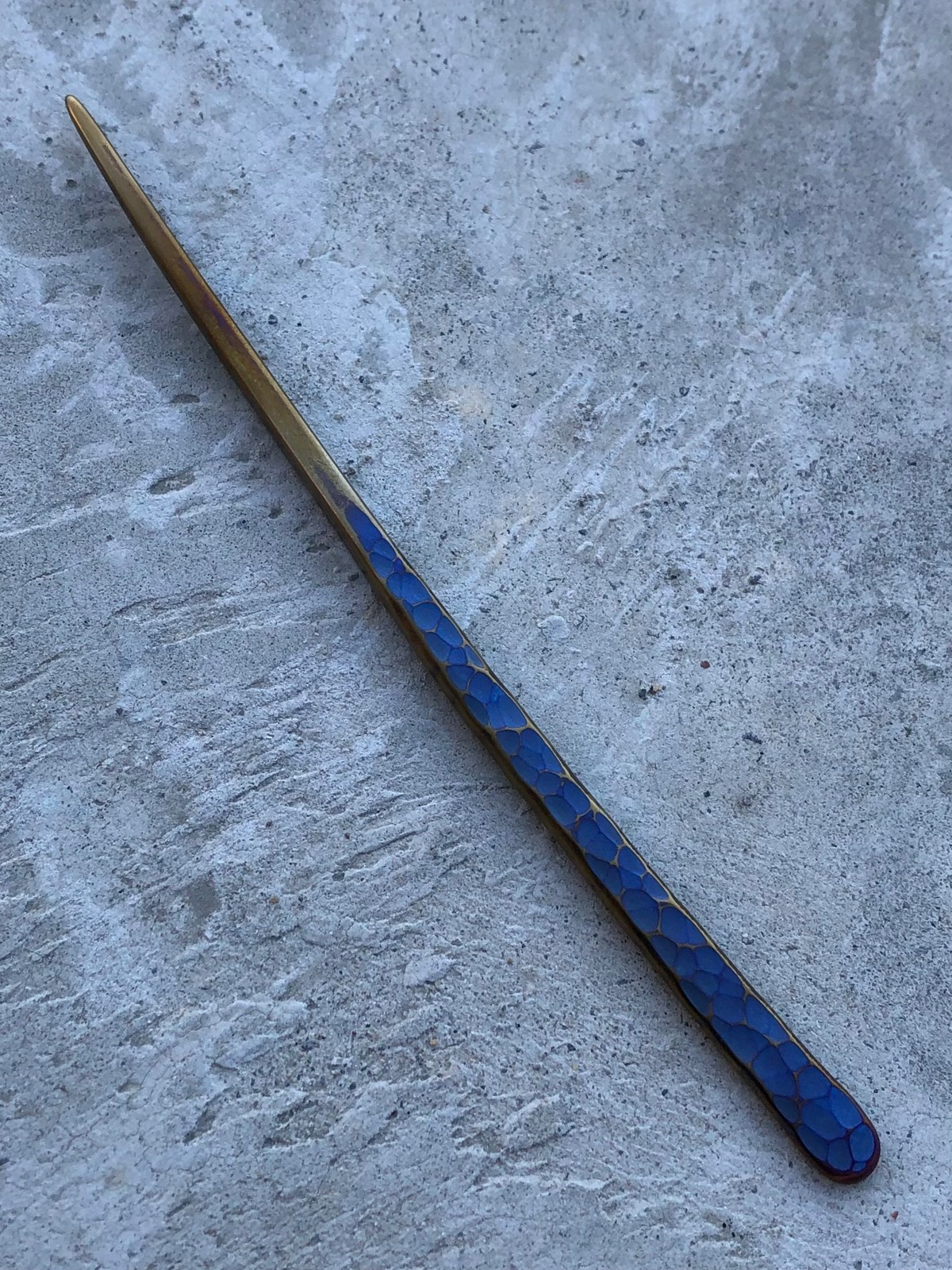 titanium royal hairpin type2 王家の簪 一本挿し かんざし アンティーク調 | brass-Creation