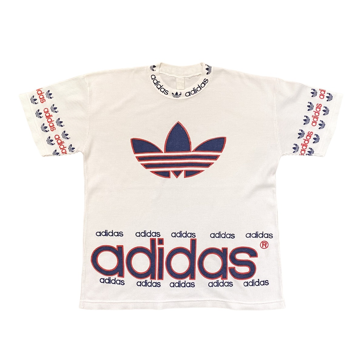 Bootleg "Adidas" Printed T-Shirt / アディダス ブート Tシャツ L 古着 | WhiteHeadEagle
