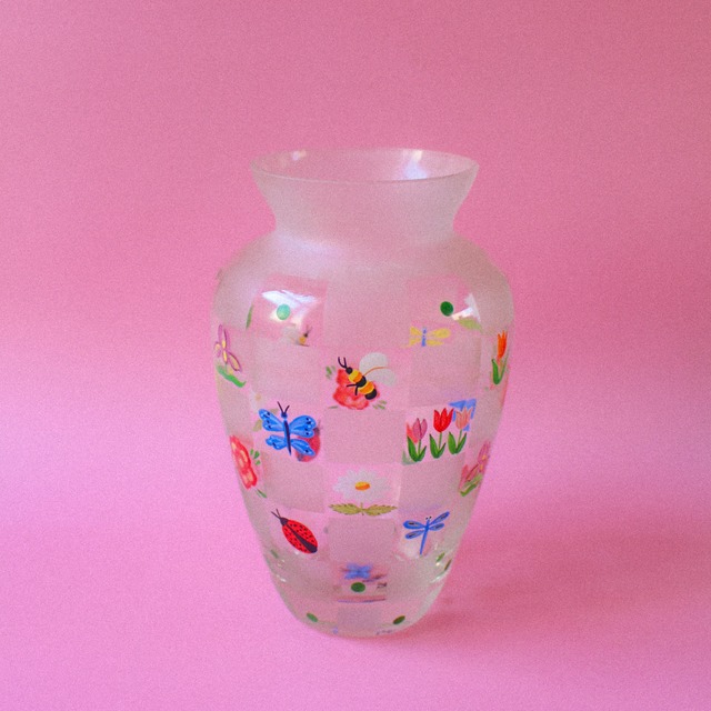 Vintage Flowers Glass Vase | LOOP / ヴィンテージ vintage 雑貨 インテリア