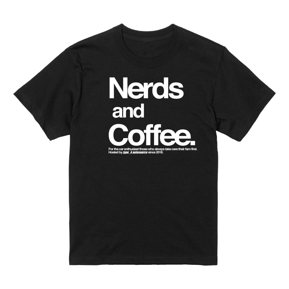 OG logo T-shirts-Black-M size | Nerds And Coffee merch store