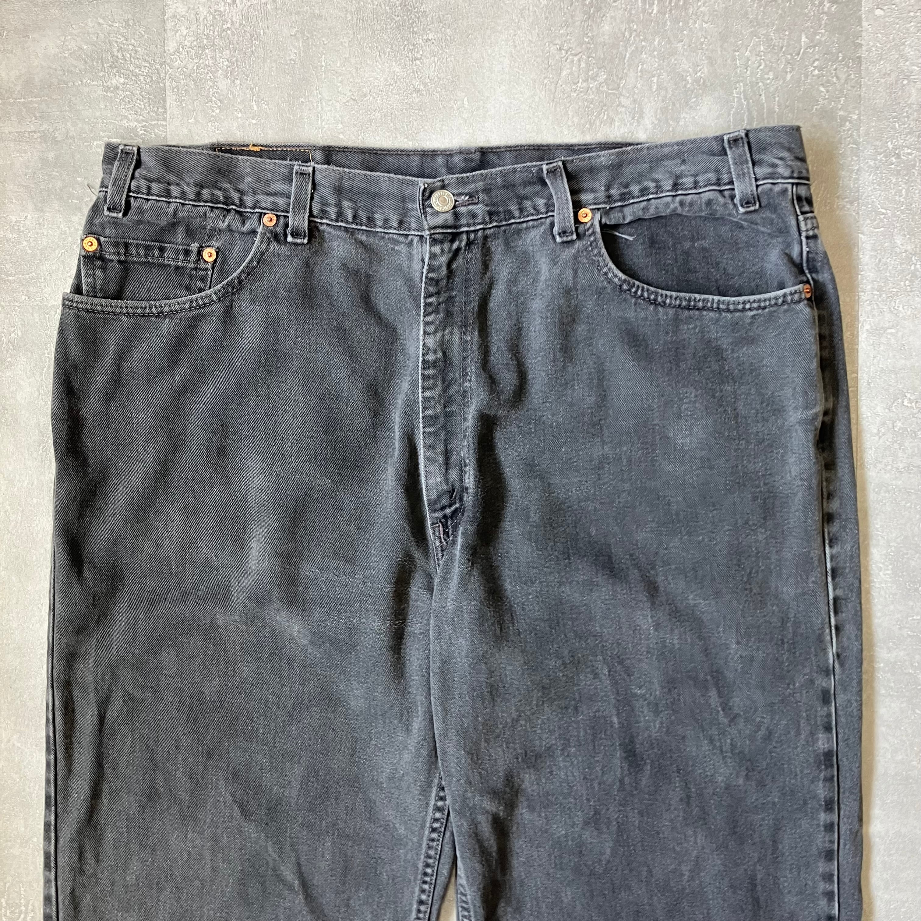 実寸w41l29》Levi's リーバイス 550 90s usa製 ブラックデニム 実寸w41l29》Levi's リーバイス 550 90s usa製 ブラックデニム