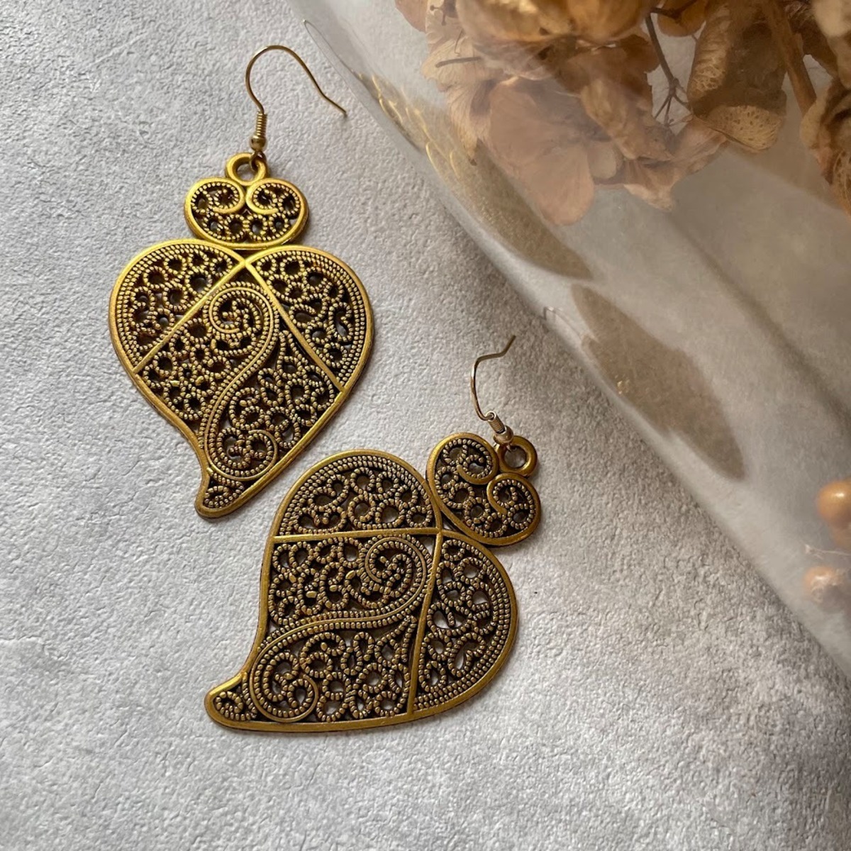 ハート パターン ピアス 《P-0011》 | ModernLoop ユーズドアクセサリー専門店