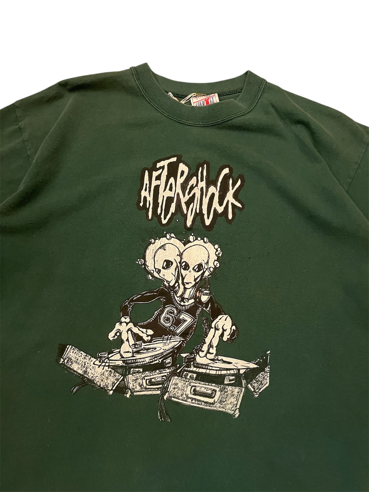 90s Aftershock DJ Aliens t-shirt Made in U.S.A. 90年代 アフターショック DJエイリアン t ...