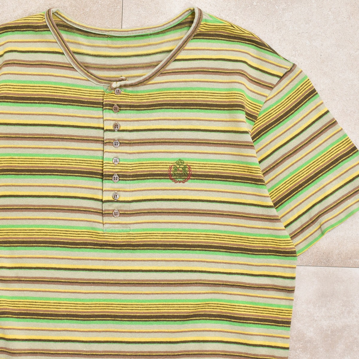 90s～ Madras border T-shirt | 古着屋 grin days memory 【公式】古着通販 オンラインストア