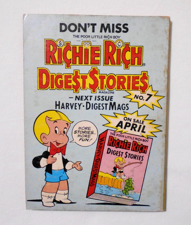 【リッチーリッチ RICHIE RICH HARVEY DIGEST WINNERS】 NO.6 HARVEY BIG 132 PAGES ...