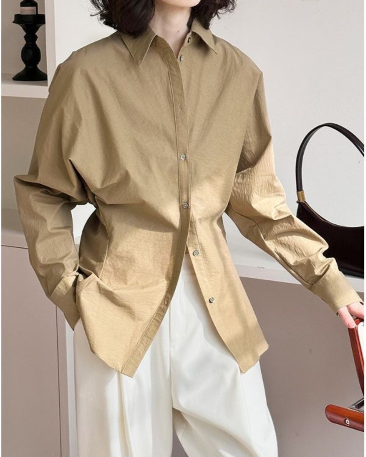 2way Side Buntton Shirt | Leonie