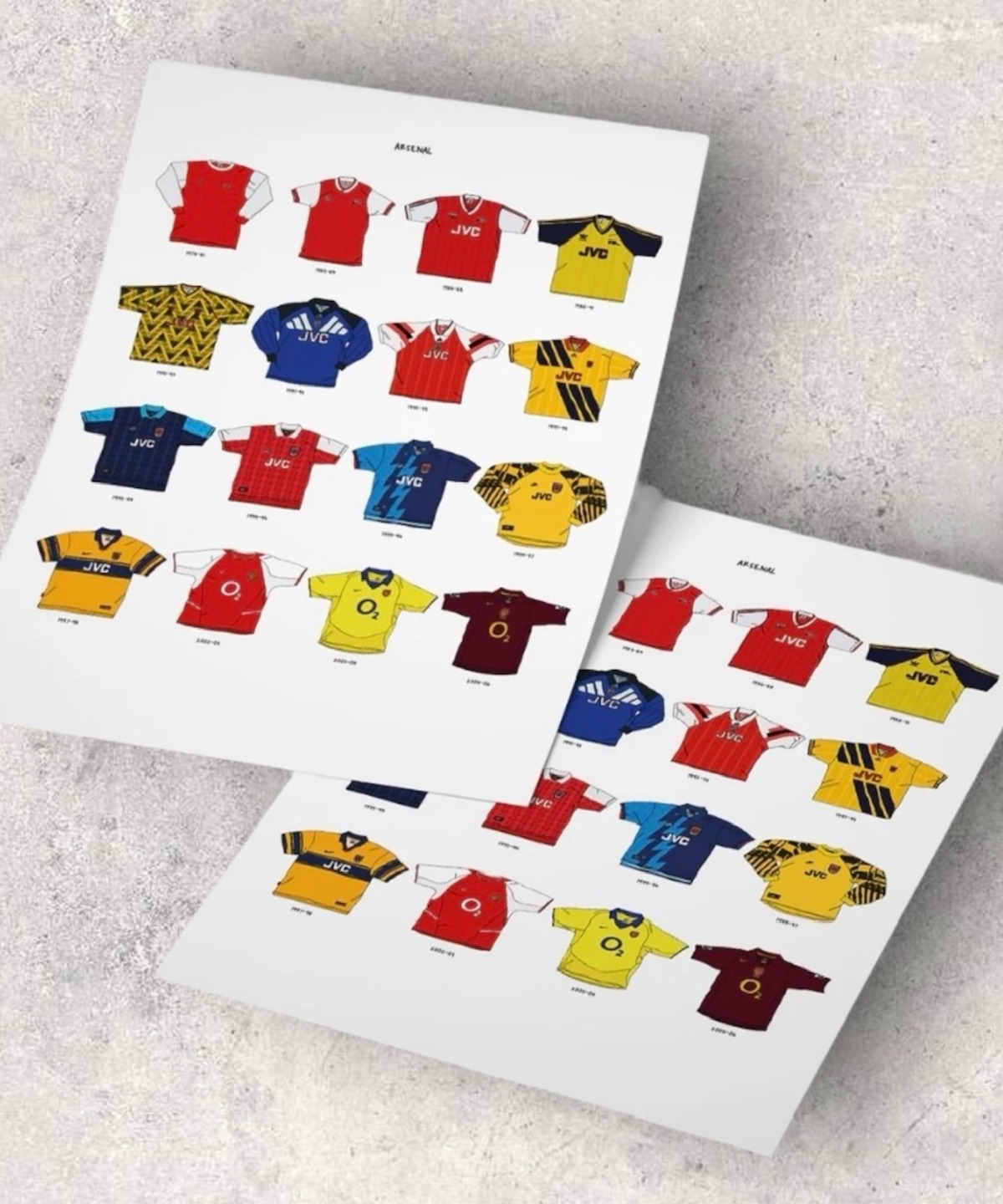 Iconic Kit Design Arsenal A3 Poster | LIVIN' LARGE WEB STORE