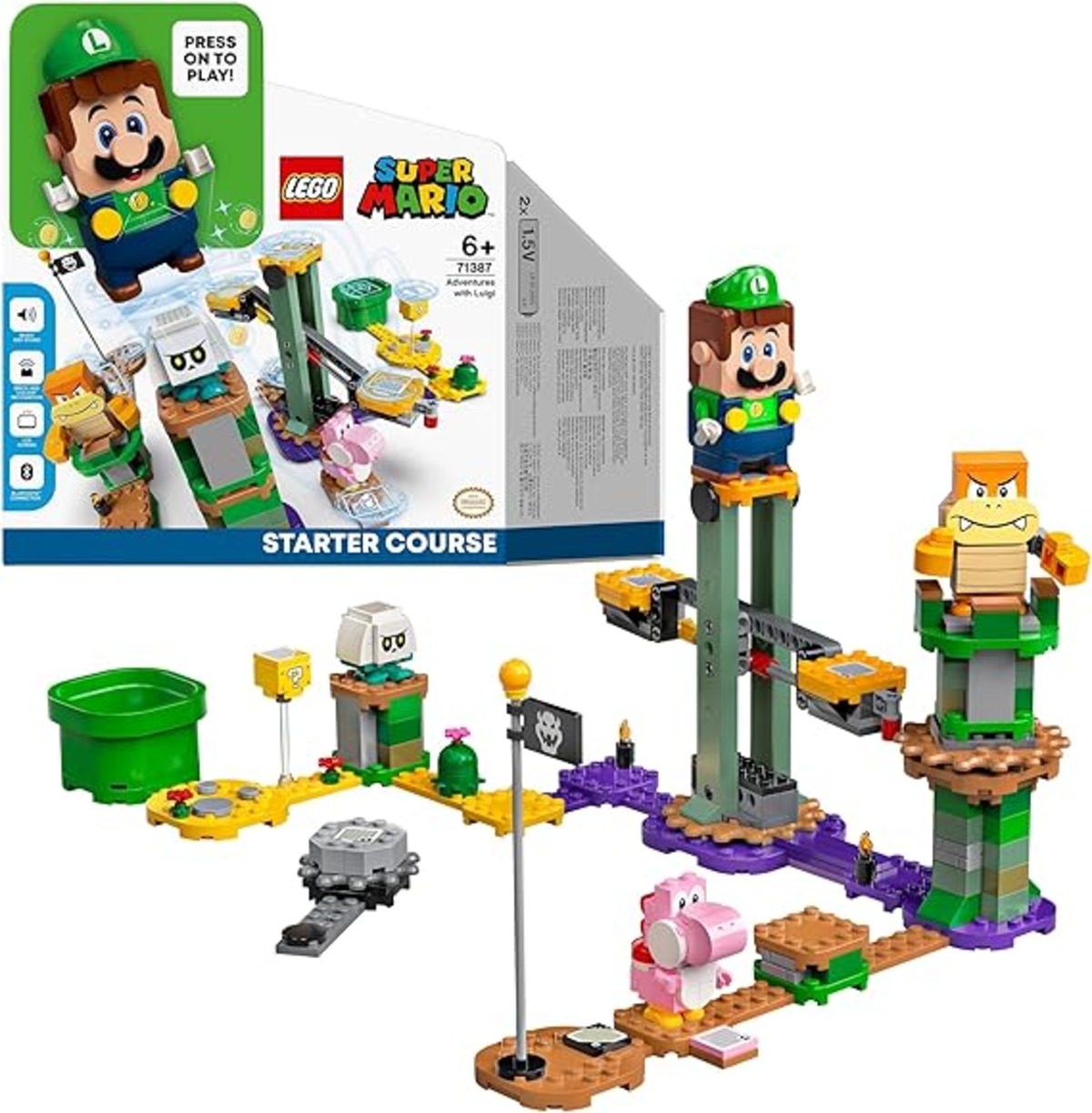 レゴ (LEGO) スーパーマリオ おもちゃ レゴ(R)ルイージ(TM) と ぼうけんのはじまり ? スターターセット ルイージ 男の子 女の子 マリオ 子供 グッズ フィギュア ゲーム 玩具 ...