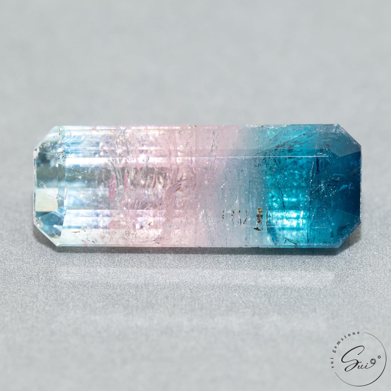 パーティーカラードトルマリン 7.06ct/ダイヤ0.04ct Ptネックレス ネックレス