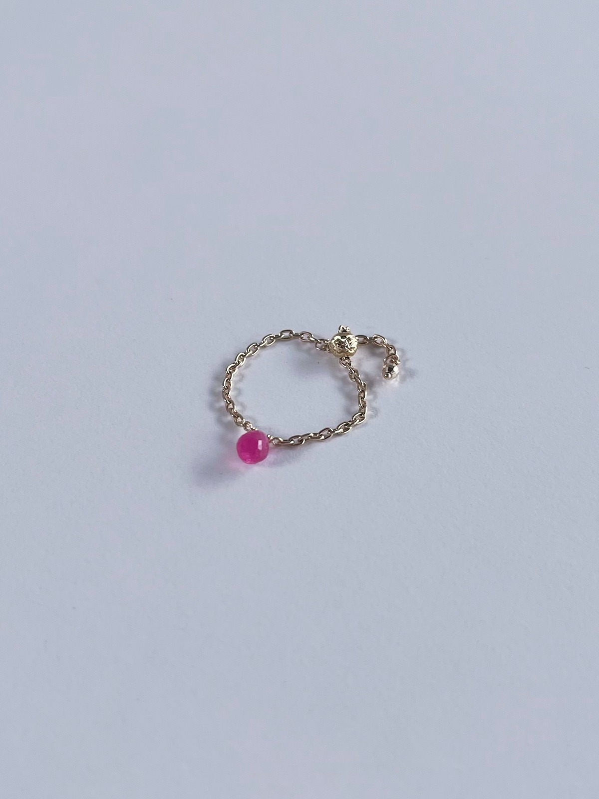 KAORU Ruby Chain Ring （RK10YG-730-RB） | KOKO