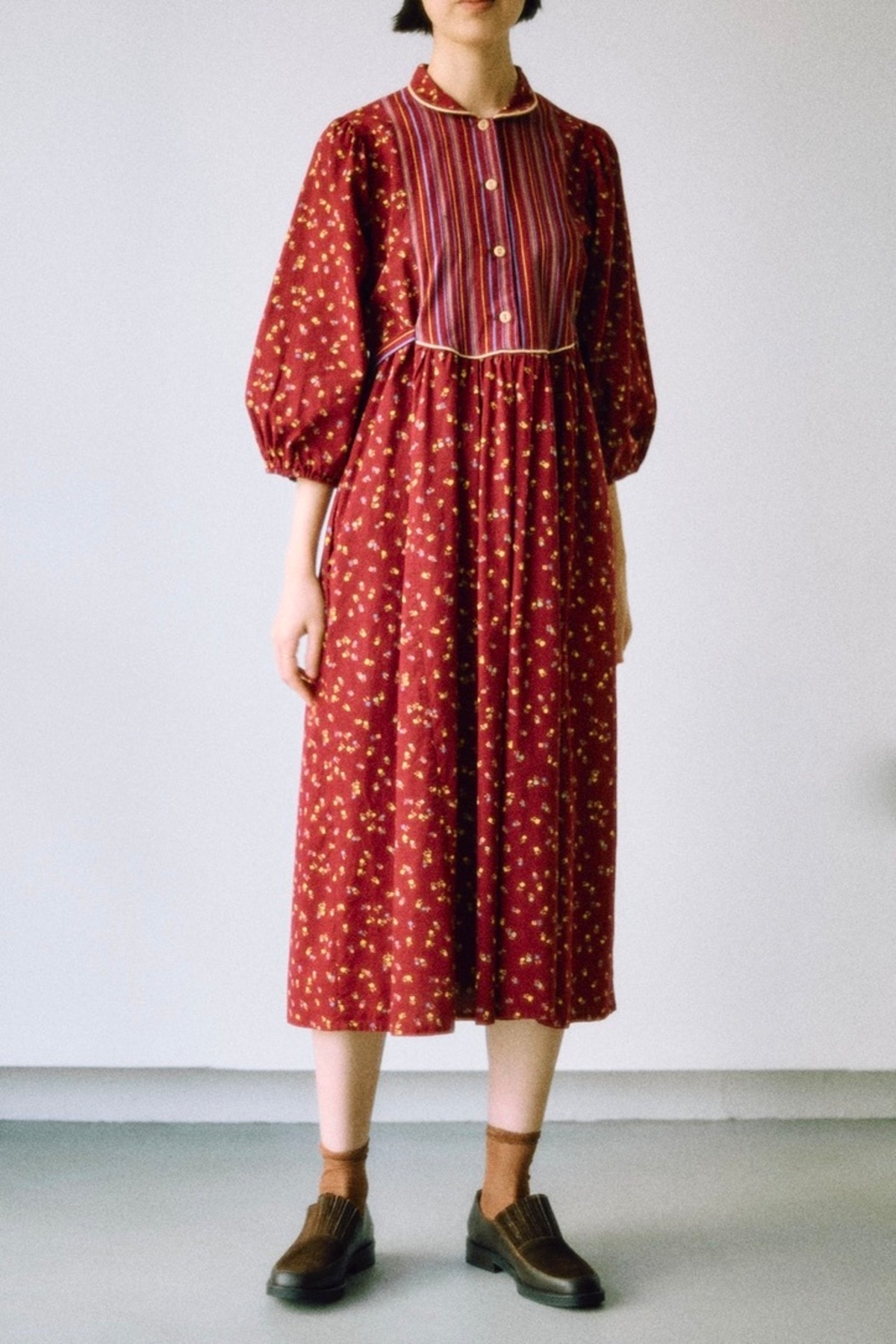 Lolipop azuki-red dress | QUARTER PAST FIVE