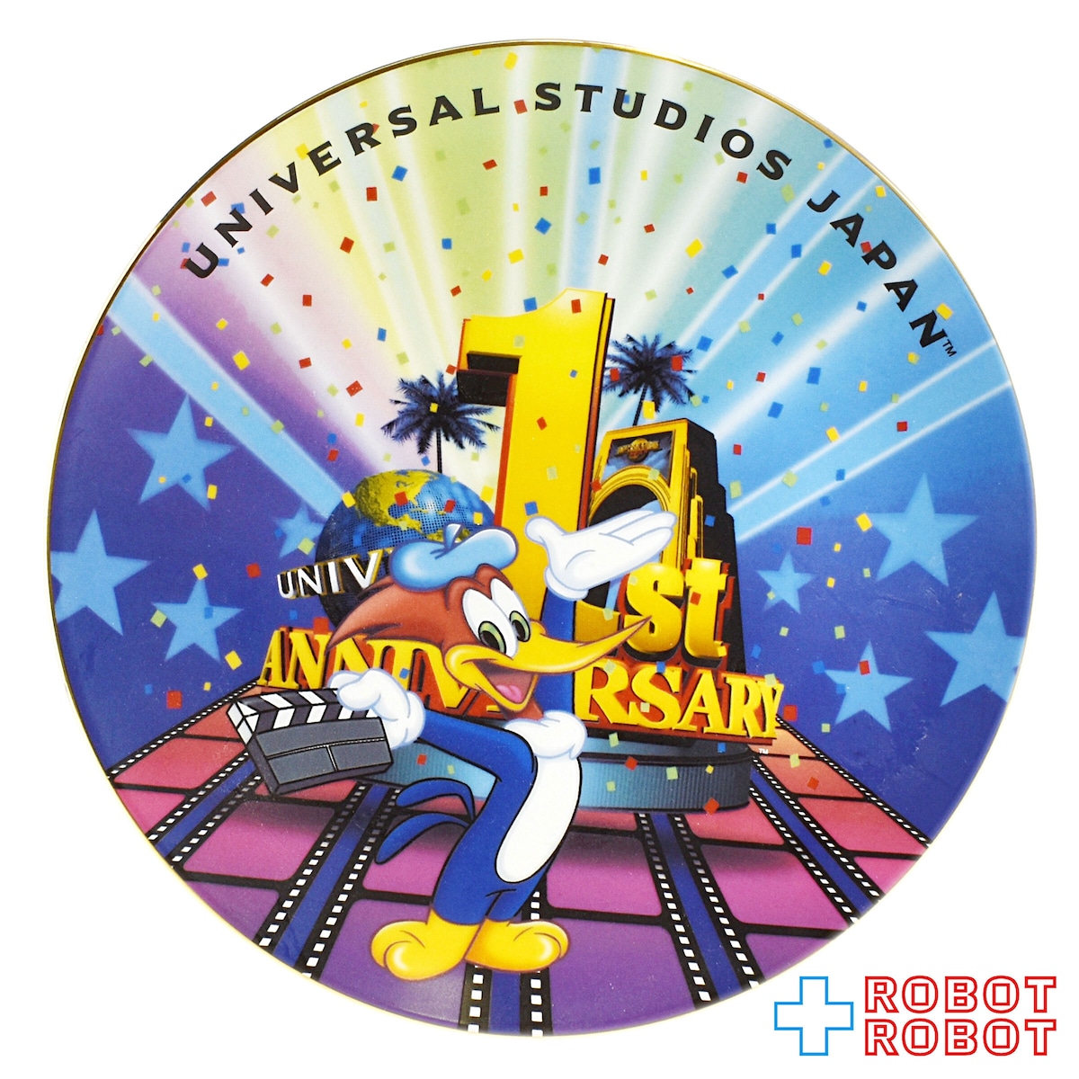 USJ ユニバーサルスタジオジャパン 1周年記念 ウッディー・ウッドペッカー 絵皿 | ROBOTROBOT