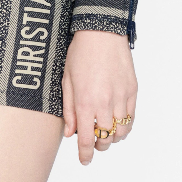 【DIOR】 CD NAVY リング | CELEV