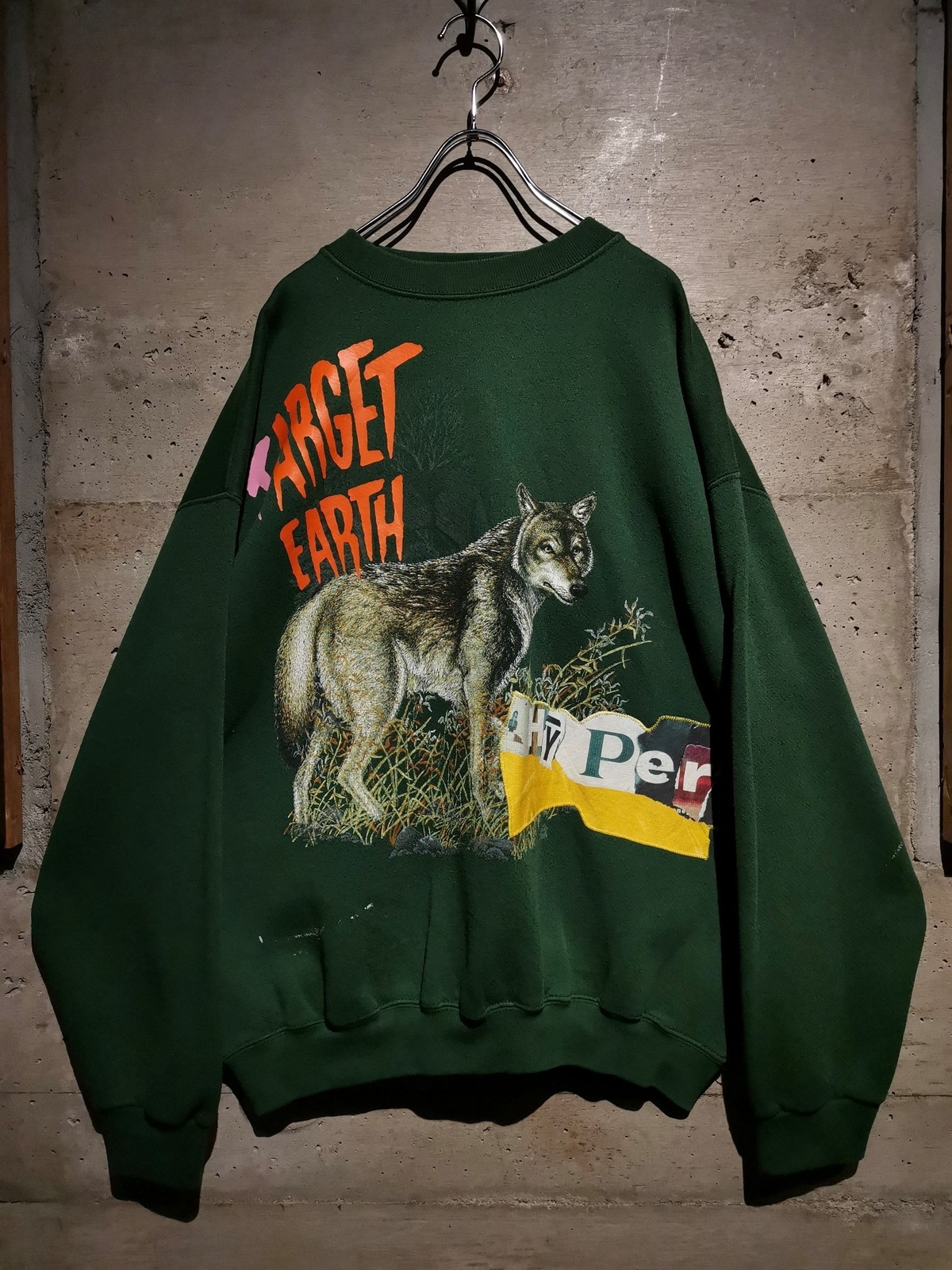 【Caka】"Wolf×ZOIDS" Patch Custom Vintage Loose Sweat Shirts | Caka(カカ ...