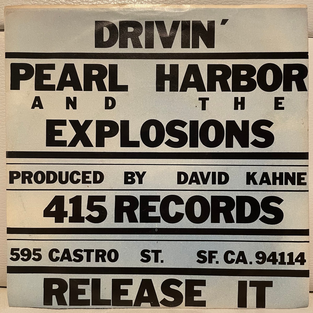 Pearl Harbor And The Explosions - Drivin' [1979 USA] | PoP’n’RoLL Records