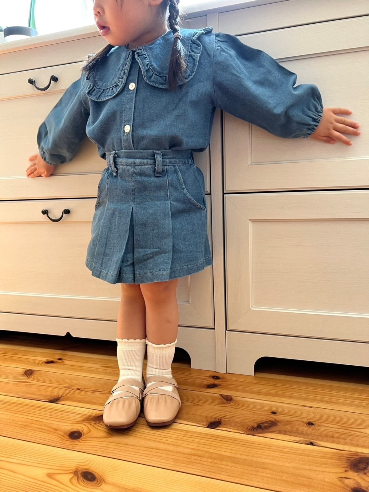 《即納》No.16 denim set up | & minge.