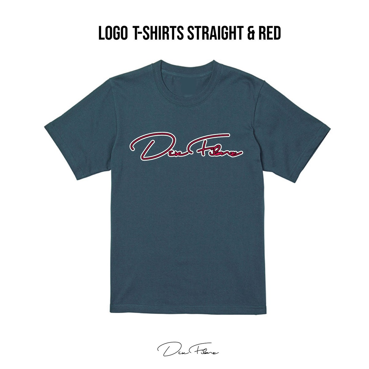 LOGO T-SHIRTS / STRAIGHT&RED | Dex Filmz OFFICIAL WEBSTORE