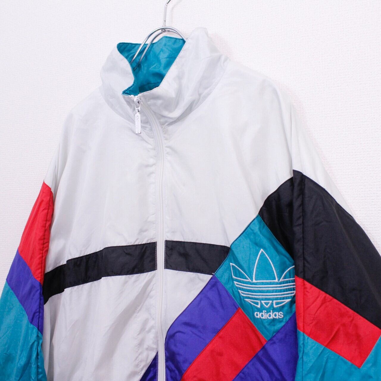 【Caka act2】"80's adidas" Multi Color Vintage Track Jacket | Caka(カカ）下北沢古着屋、セレクトショップ