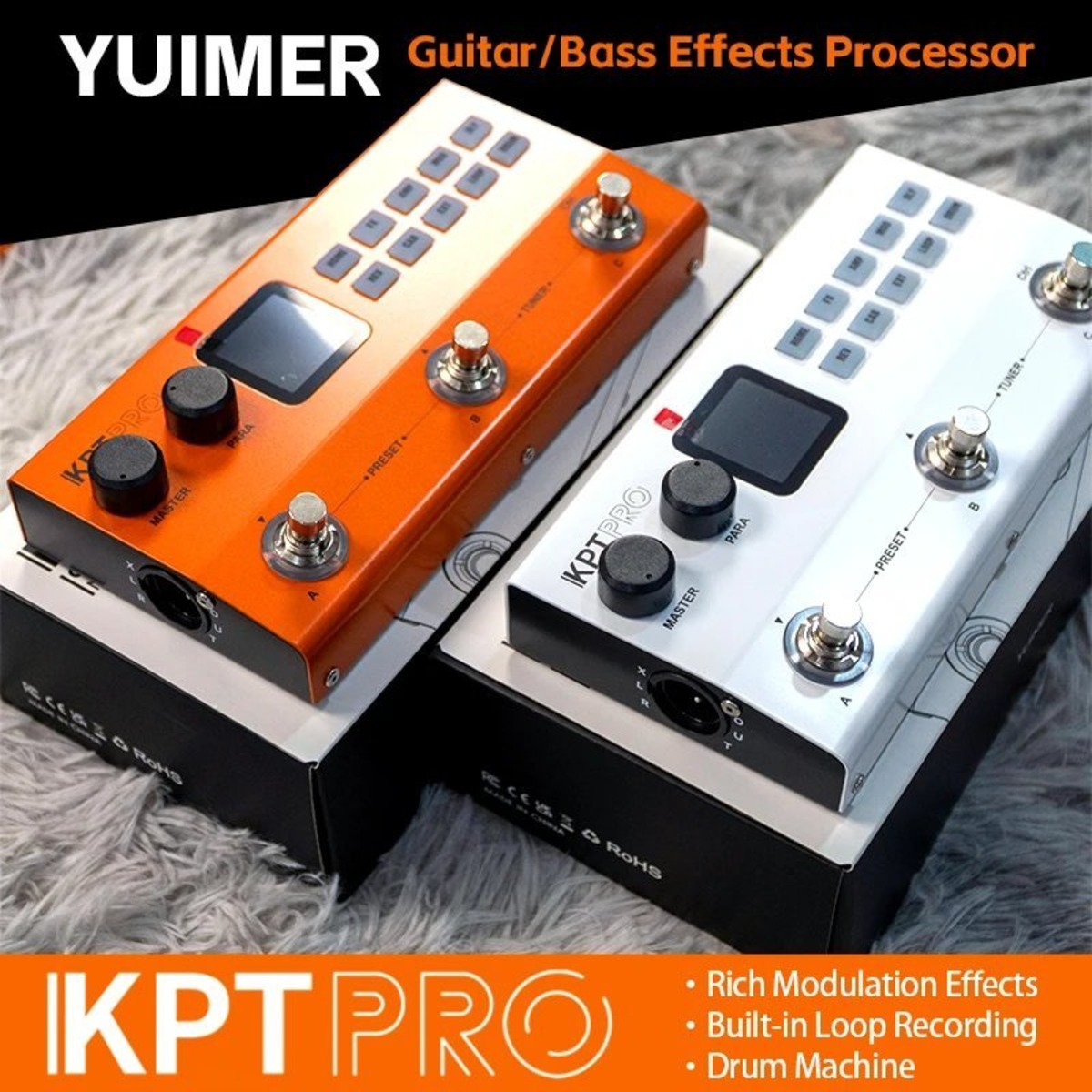 KPT PRO マルチエフェクトペダル YUIMER Factory の アップグレード 版（旧称 TANK-G および TANK-B ...