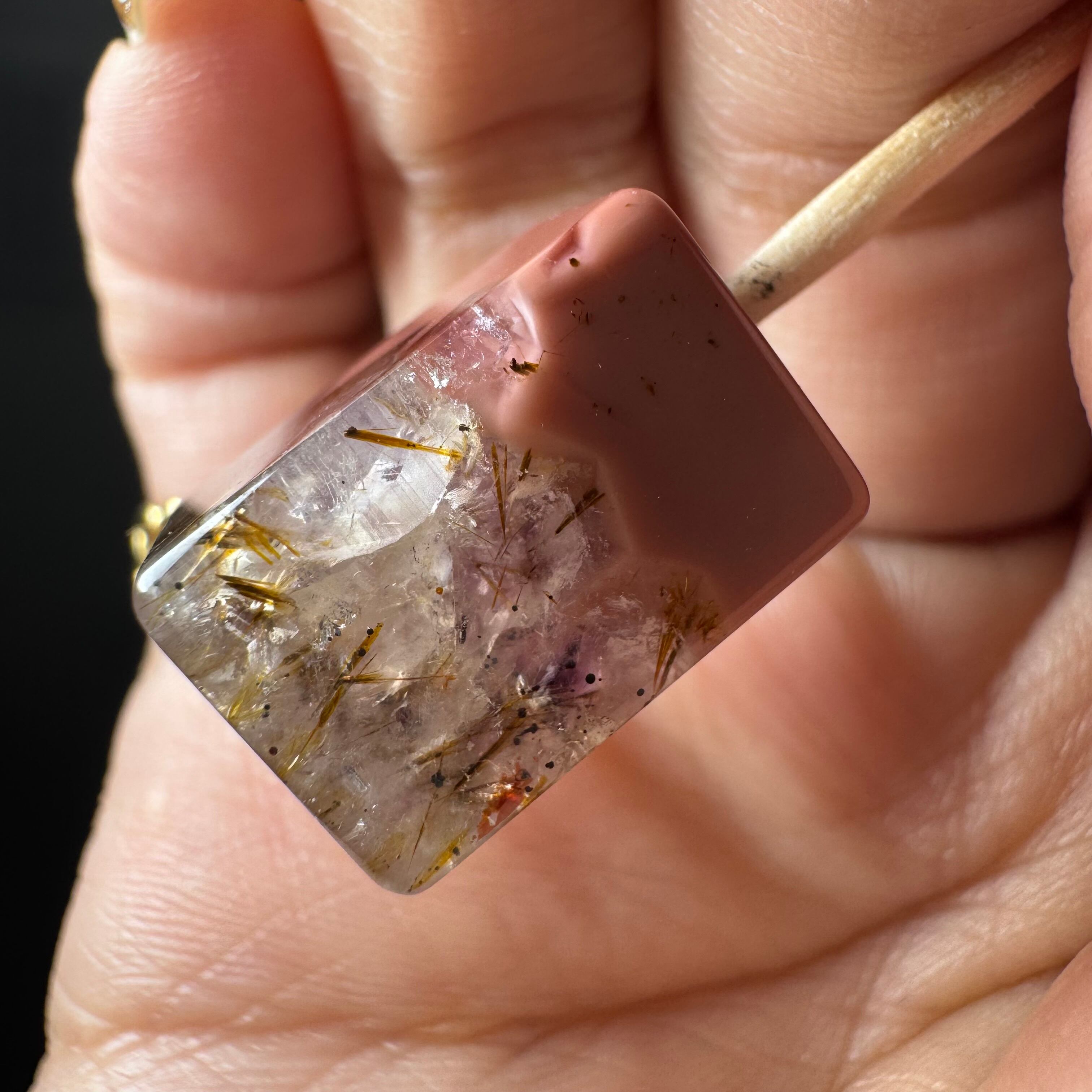 no.17 オーラライト23 アラシャン瑪瑙 約17.3x11.5x11.8mm | sumiha7