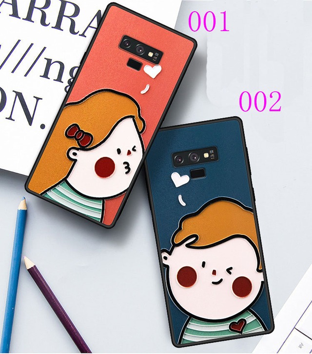 カップル用 Galaxy S10 S10+ S9 S9+ Note9 S8 S8+ Note8ケース ミニハート 女子 男子 キュート ...