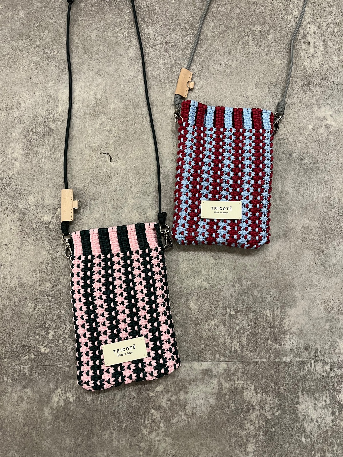 TRICOTÉ STRIPE MACRAME BAG | Persica