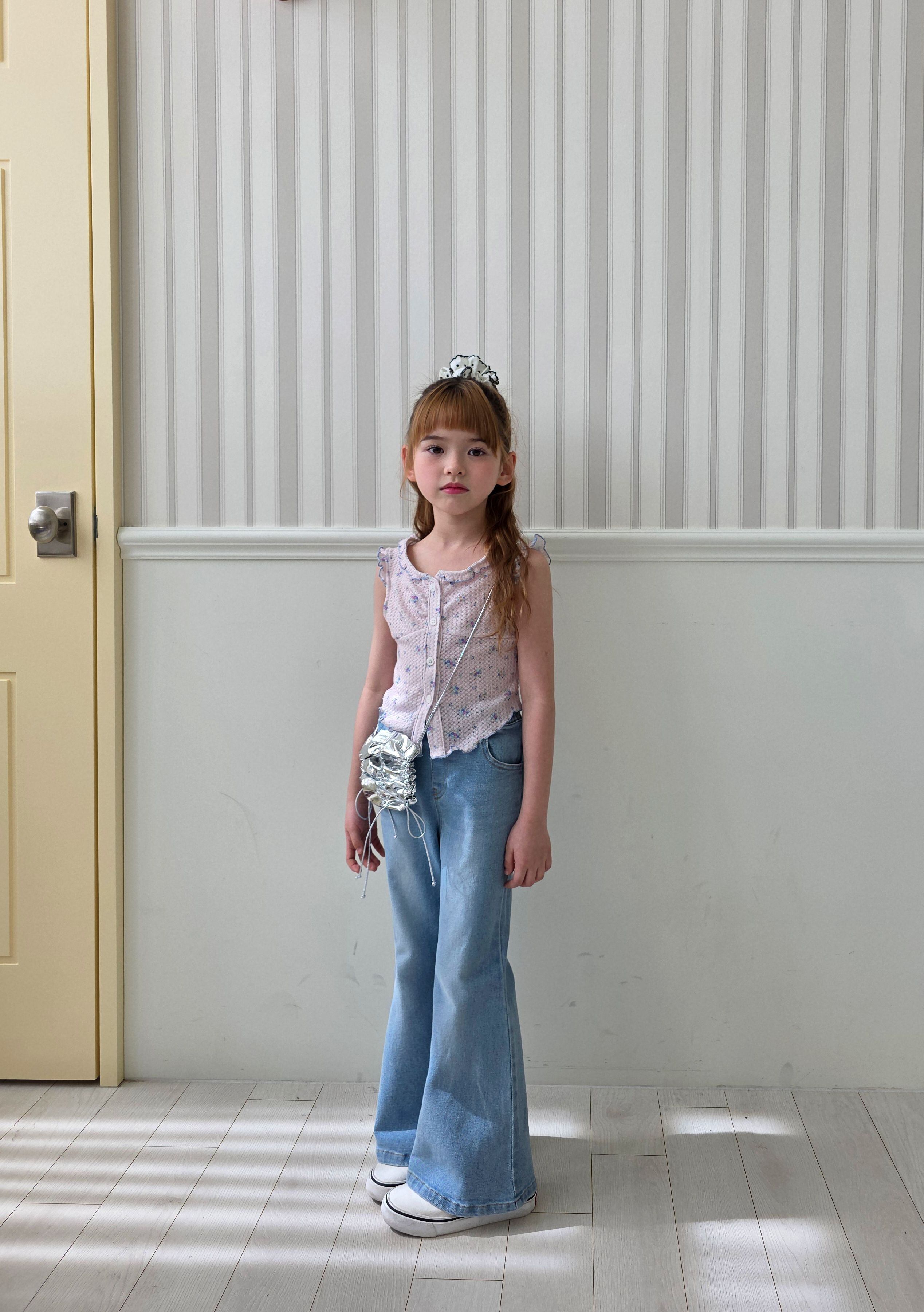 [予約] ELLY MOLLY - No.38 flare pants ( blue ) | Kuu baby & kids