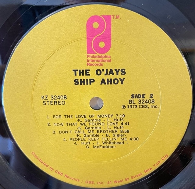 THE O'JAYS "SHIP AHOY" LP | EAD RECORD