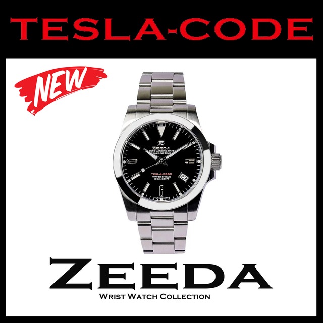 ZEEDA 腕時計 TESLA-CODE BLK | ZEEDA Official Web Shop