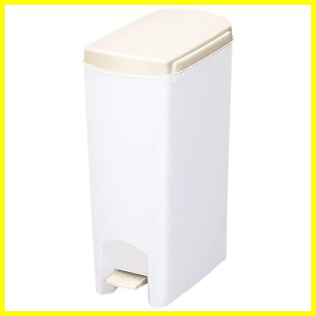 新輝合成(Shinki Gosei) トンボ セパ ゴミ箱 抗菌 超スリム 軽いペダルでサッと開く 15リットル ホワイト 幅19.5×奥行33×高さ43.5cm 蓋付き 日本製 | ayuharu