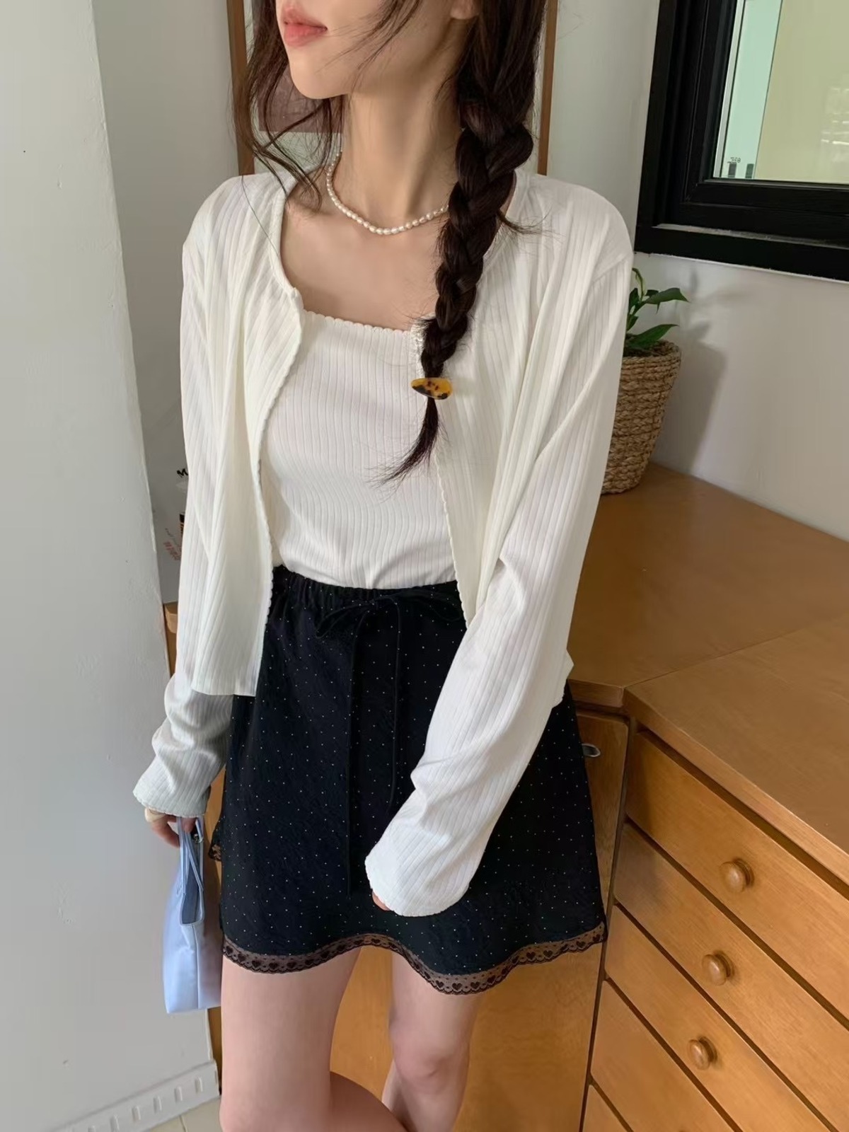 (予約) ezediary / Cocktail cardigan set 5color | Fil.