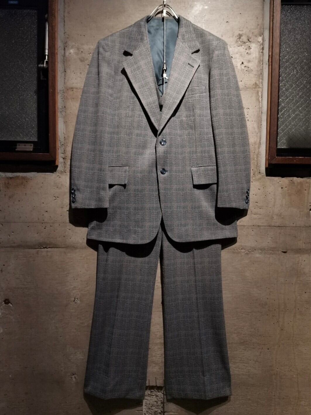 【Caka】"70's" Check Pattern Vintage 3 Piece Setup | Caka(カカ）下北沢古着屋、セレクトショップ
