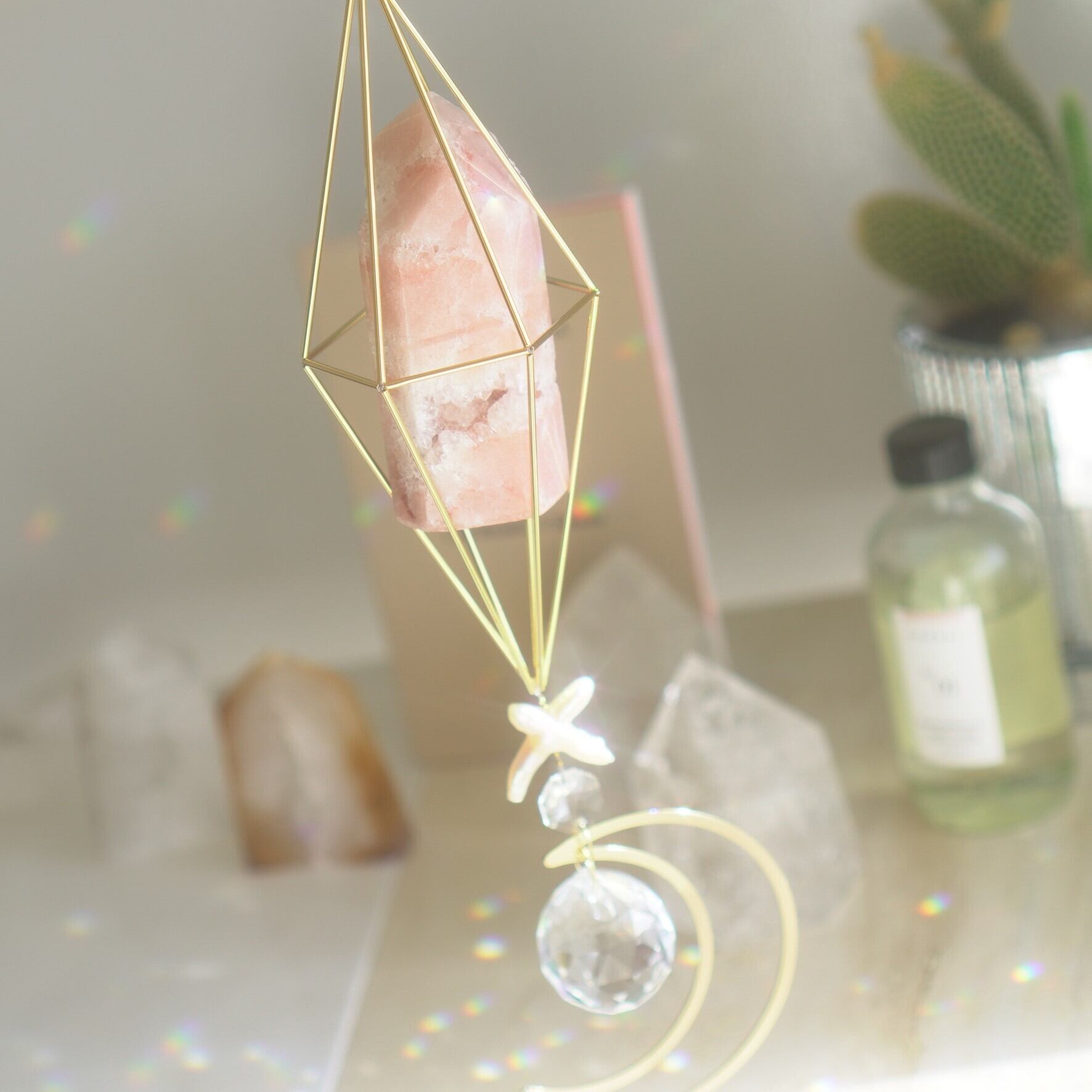 Flora - Pink Amethyst / ジェムピラー / Gem Pillar Interior Jewelry | Pay ID
