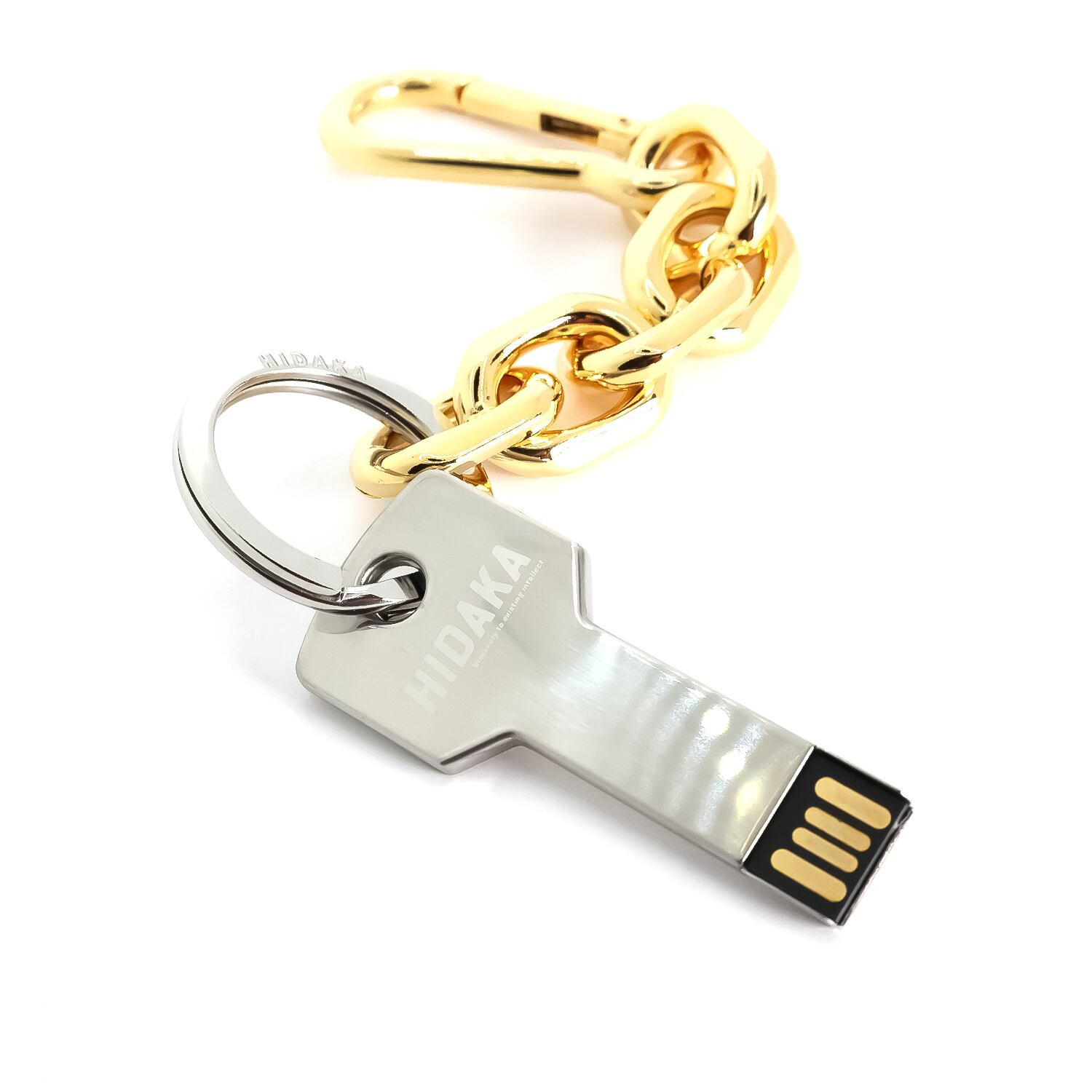 HIDAKA | USB KEY CHAIN (GOLD) | UNEEK BASEMNT